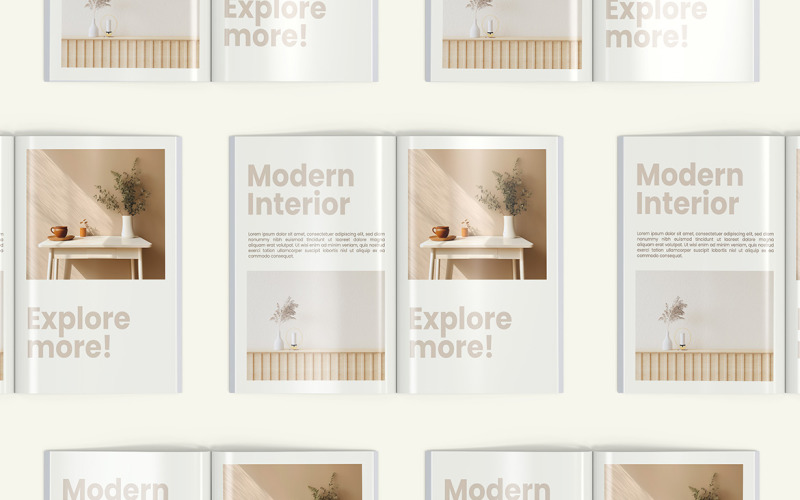 Magazine mockup psd template Vol 13 #368931 - TemplateMonster