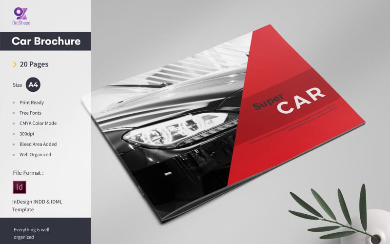 Modern Car Portfolio Brochure #369041 - TemplateMonster