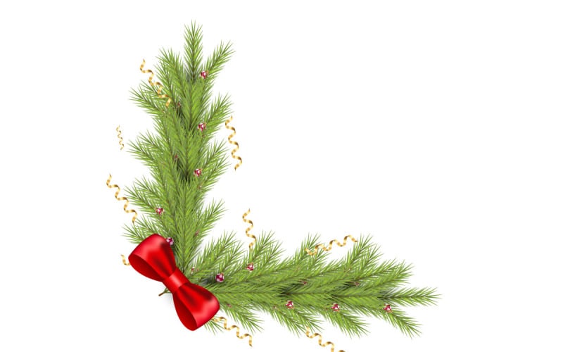 Christmas frame and borders collection Vector christmas garland corner ...