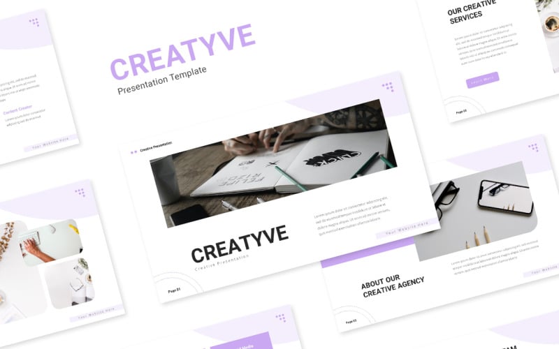 Creatyve - Creative Google Slides Template - TemplateMonster