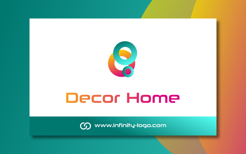 Dekor Ev Modern Renkli Logo Tasarımı - TemplateMonster