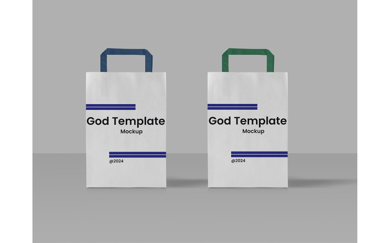 Paper Shoping Bag Mockup - Paper Shoping Bag Mockup