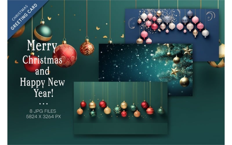 Christmas backgrounds. Christmas cards. - TemplateMonster