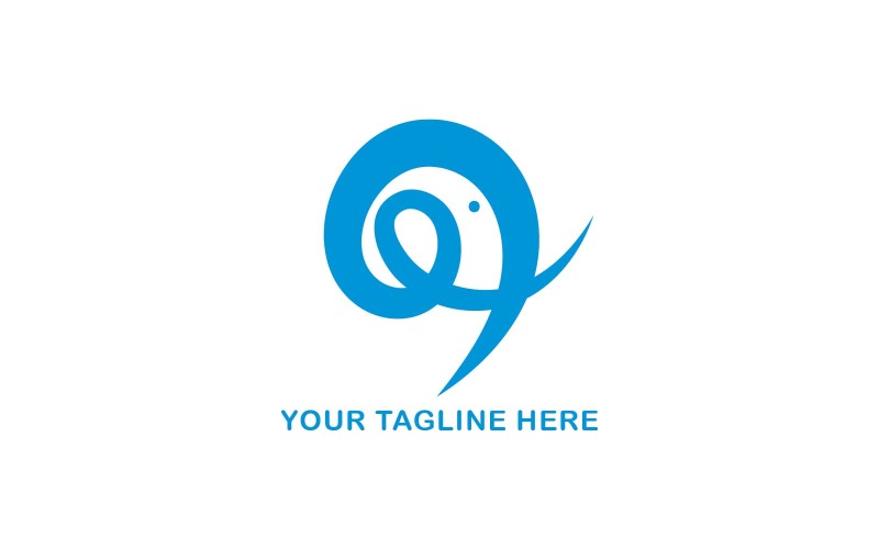 Kreatywne logo słonia Modny projekt logo firmy - marka