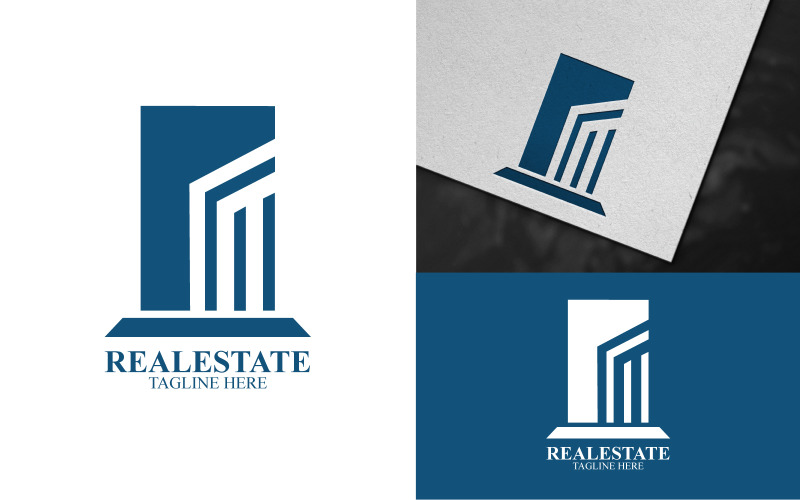 Unique Real Estate Logo Design #368694 - TemplateMonster
