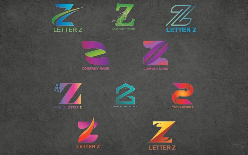 Modelo de logotipo da letra Z para todas as empresas e marcas
