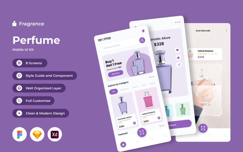 Fragrance - Perfume Mobile App #371263 - TemplateMonster