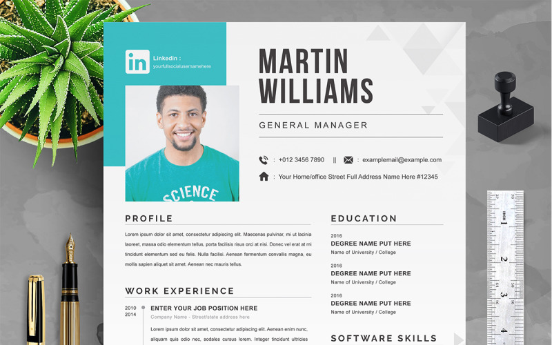 Profesyonel Özgeçmiş Şablonu | MS Word CV Tasarımı