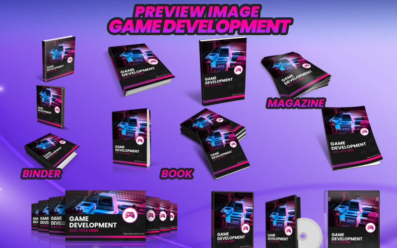 Mockups Set – Game Development #371651 - TemplateMonster