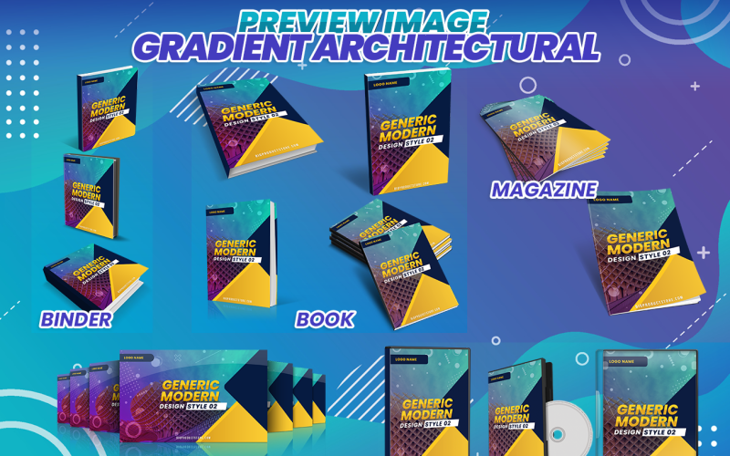 Mockups Set – Gradient Architectural - TemplateMonster