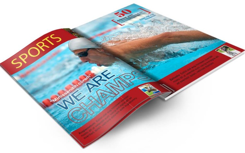 Conception de modèle de magazine de sport - TemplateMonster