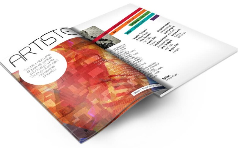 The Artist Magazine Template #371780 - TemplateMonster