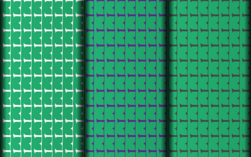 Vector set of green element design pattern - TemplateMonster