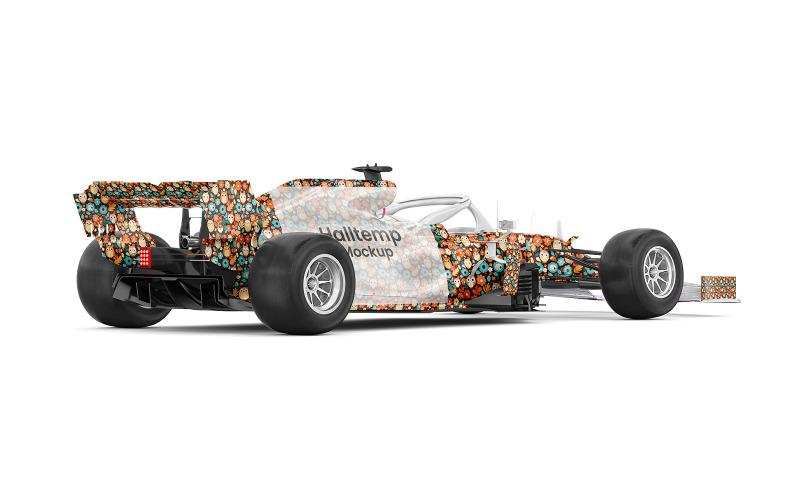 Formula 2020 Back Halfside Mockup #371933 - TemplateMonster