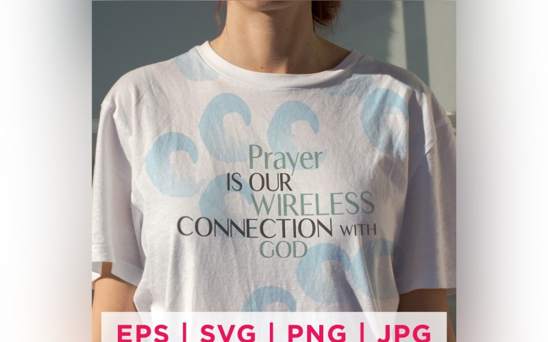 Prayer Is Our Wireless Connection With God Faith Quote Stickers