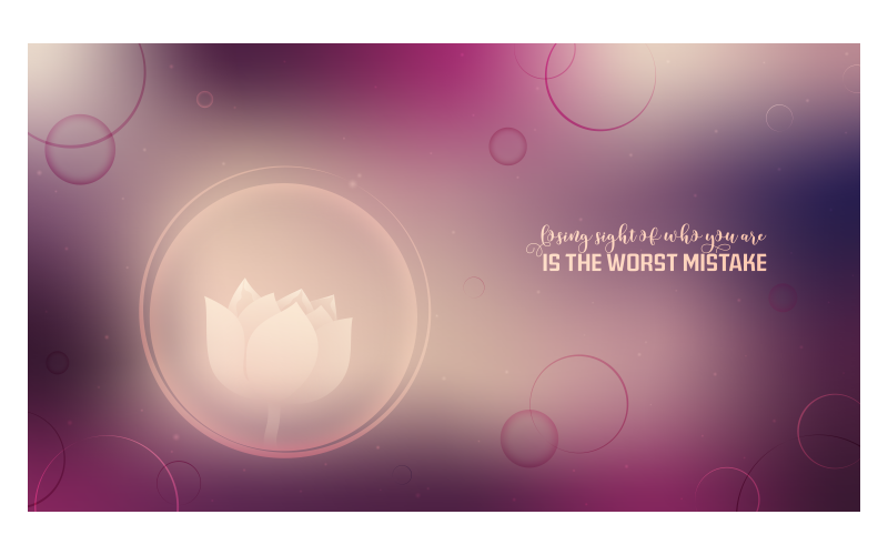 Inspirational Background 14400x8100px In Purple Color Scheme With Quote ...
