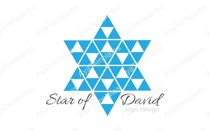 Star of David Logo Design Template #372685 - TemplateMonster