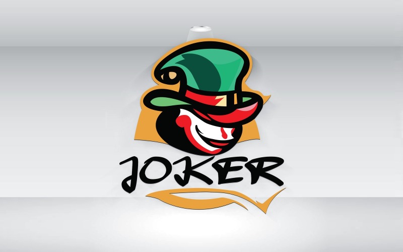 Joker Kafa Kumar Logo Vektör Dosyası - TemplateMonster