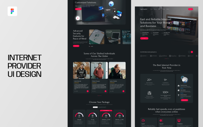 Cyber Security UI Template #307475 - TemplateMonster