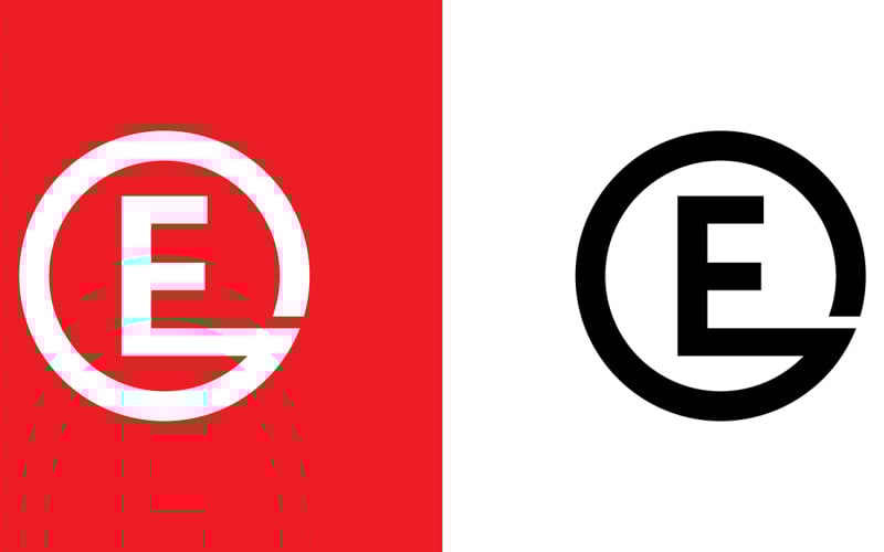 Lettre oe, eo abstraite entreprise ou marque Logo Design