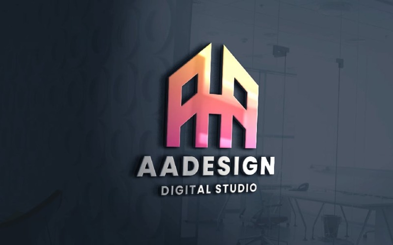 AA Design Letter A und A Pro Logo #373131 - TemplateMonster