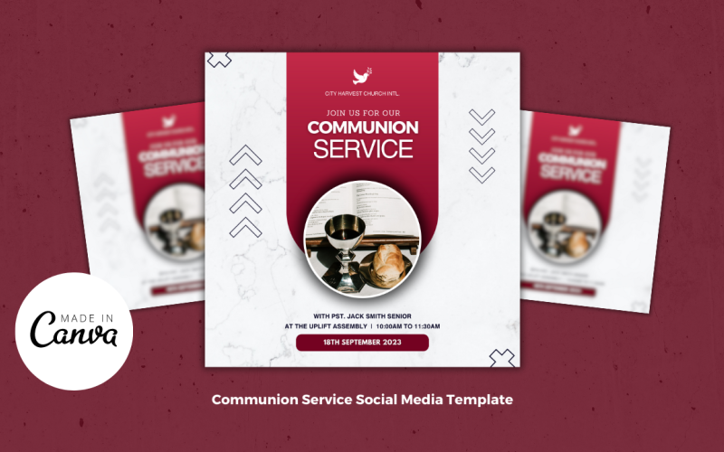 Communion Service Church Design #373171 - TemplateMonster