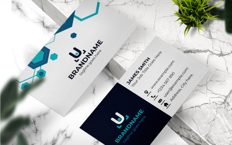 Creative Pro Business Card #373190 - TemplateMonster