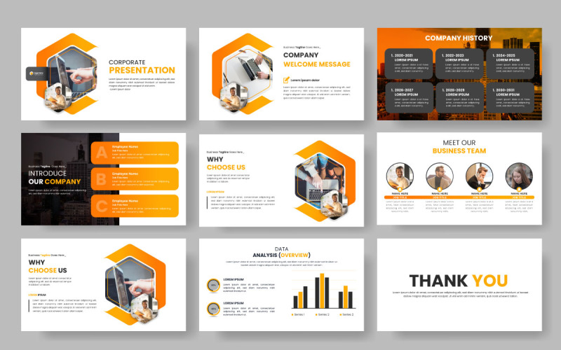 Vector corporate business presentation and business portfolio, profile ...