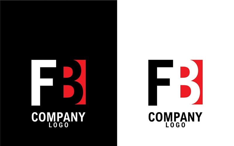 Letter fb, bf abstract company or brand Logo Design