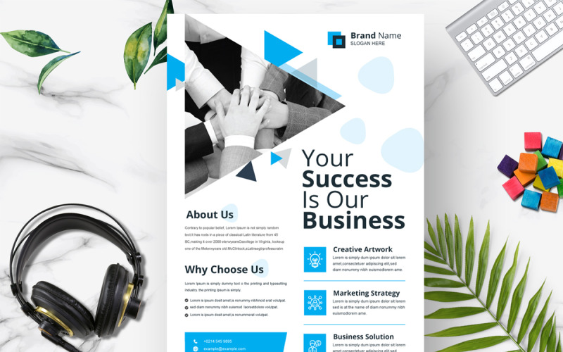 Modèles de flyers d'affaires modernes - TemplateMonster