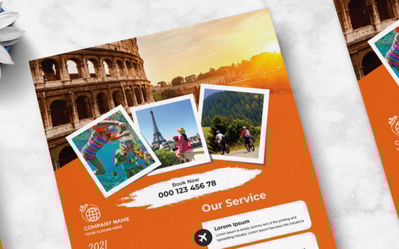 Tour & Travel Flyers Templates #373729 - TemplateMonster
