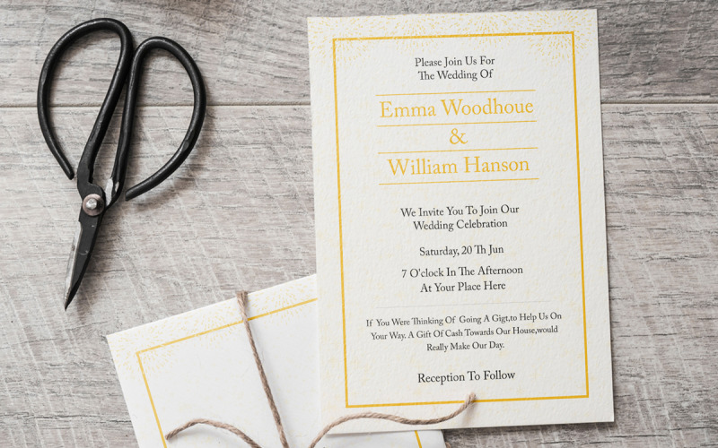 Invitation Card Design Template #373913 - TemplateMonster