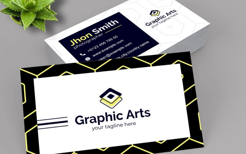 Simple Business Card template Layout - TemplateMonster