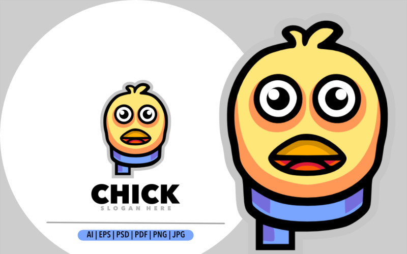 Chick head mascot logo design #374261 - TemplateMonster