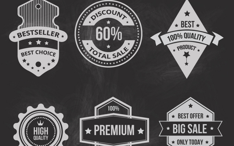 Badges-Logo Template Layout #374404 - TemplateMonster