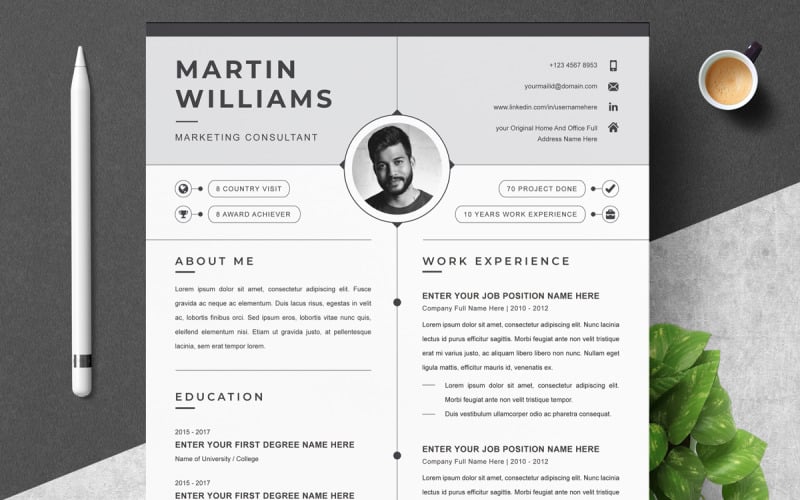 Microsoft Word CV-mallar - 1435+ CV:n redigerbara i Microsoft Word