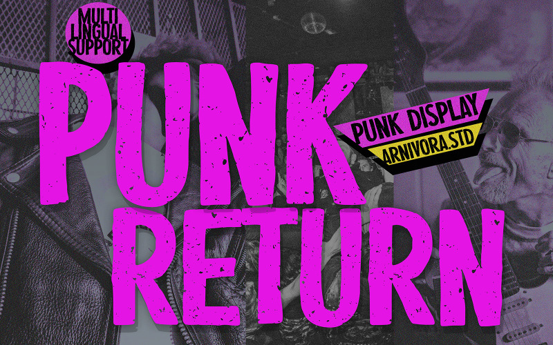 Punk Return - Police d'affichage - TemplateMonster
