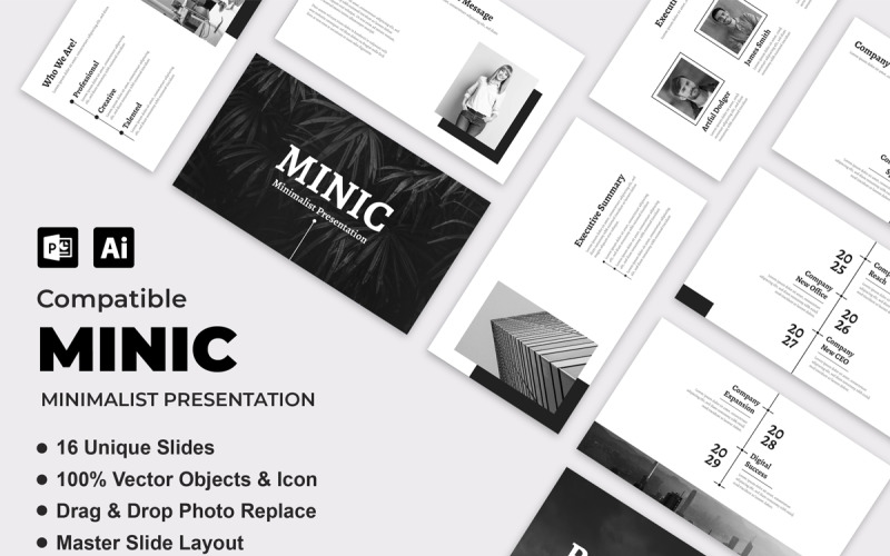 Corporate Minimal Presentation Template Layout Corporate Minimal Presentation Template Layout