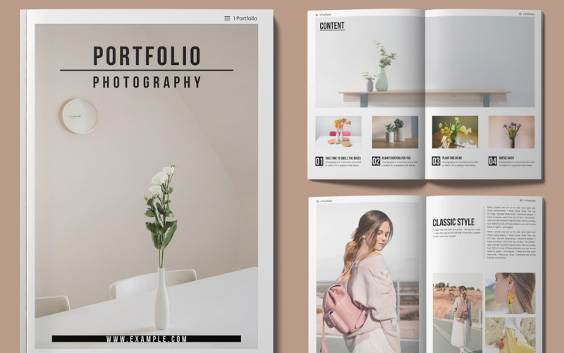 Portfolio de photographie Conception de magazines