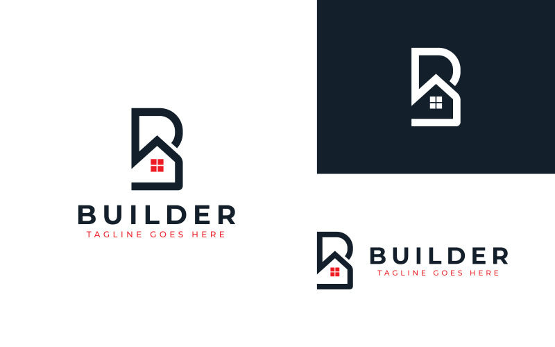 B Home Logo Template Design #375197 - TemplateMonster