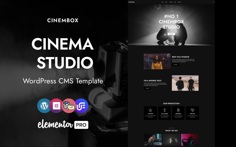 Cinembox - Cinema Studio WordPress Elementor Theme