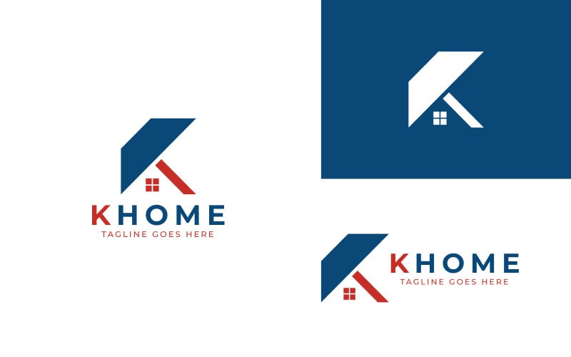 K Home Logo Template Design #375203 - TemplateMonster