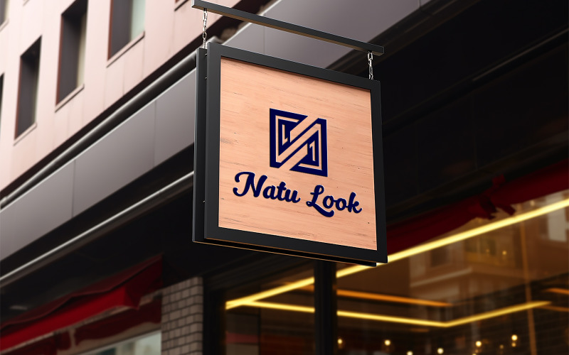 Sign Board Logo Mockup Design #375628 - TemplateMonster