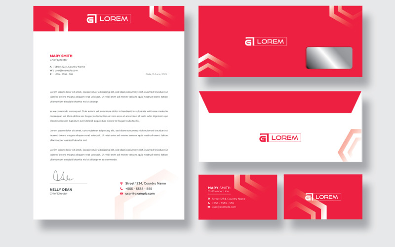 Stationery Branding Pack Template #376120 - TemplateMonster