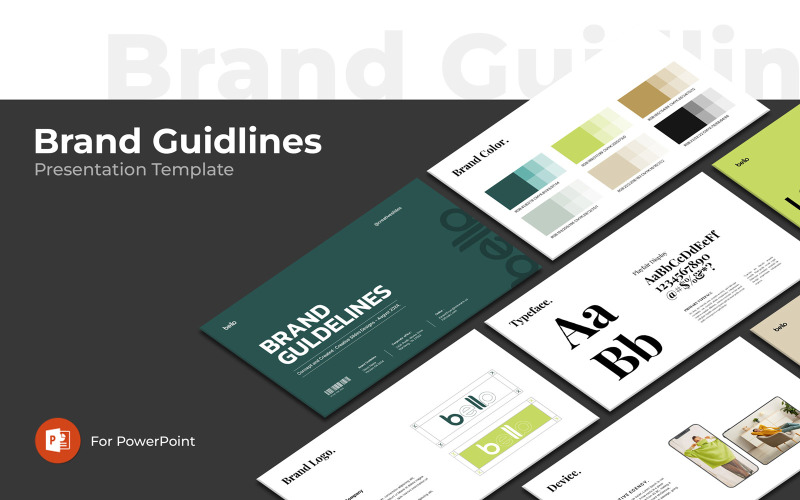 Brand Guidelines Creative PowerPoint - TemplateMonster