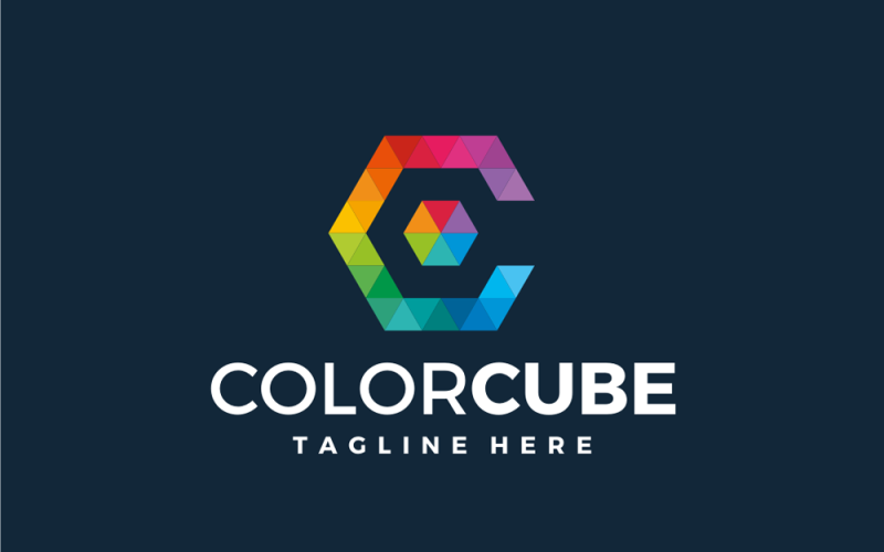 Color Cube Letter C Logo Template #376368 - TemplateMonster