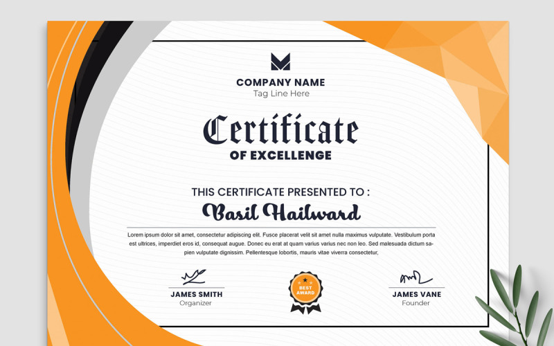 Multipurpose -Certificate Template #376792 - TemplateMonster