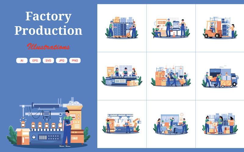 M683_Factory Illustration Pack 2 #377043 - TemplateMonster