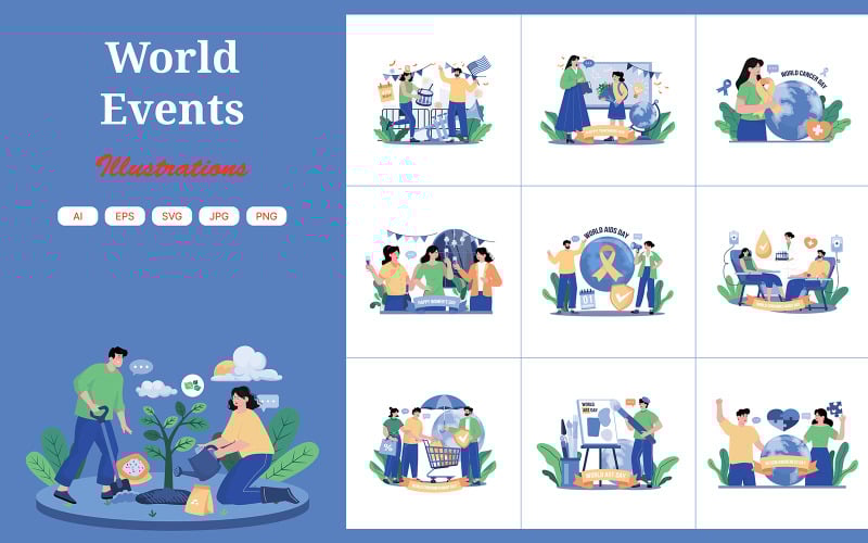 M697_World Events Illustration Pack 1 - TemplateMonster