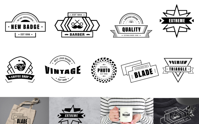 Disposition du modèle de logo de badges - TemplateMonster